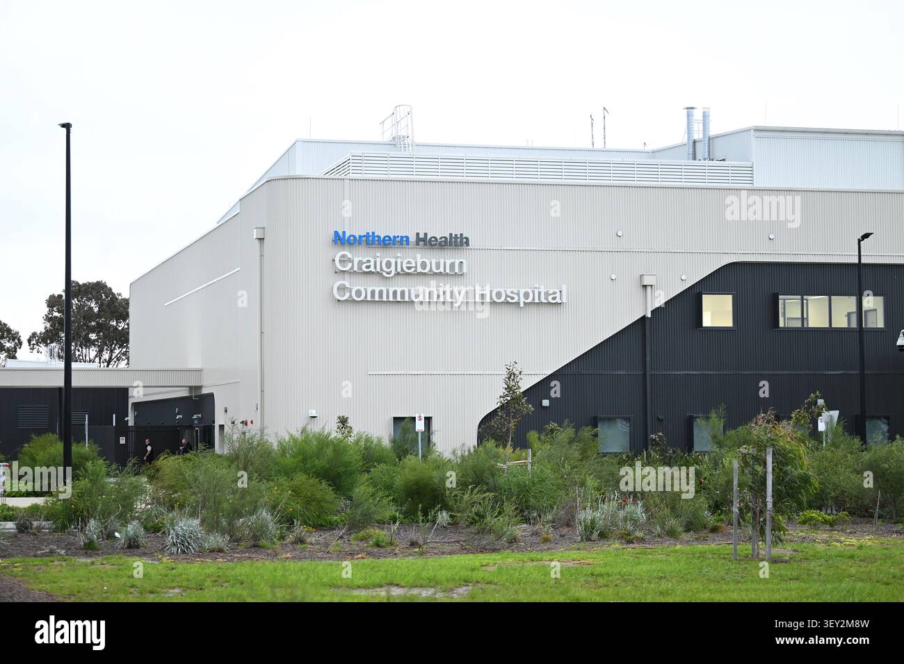 A general view of signage outside of the Craigieburn Community Hospital ...