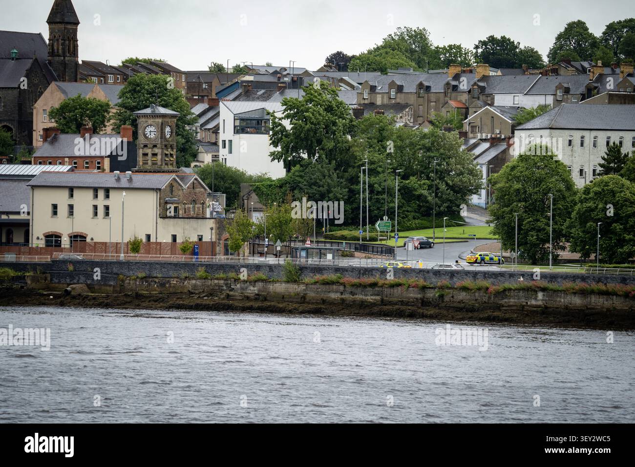 Derry, Northern Ireland. 1 July 2026. A security alert at the train ...