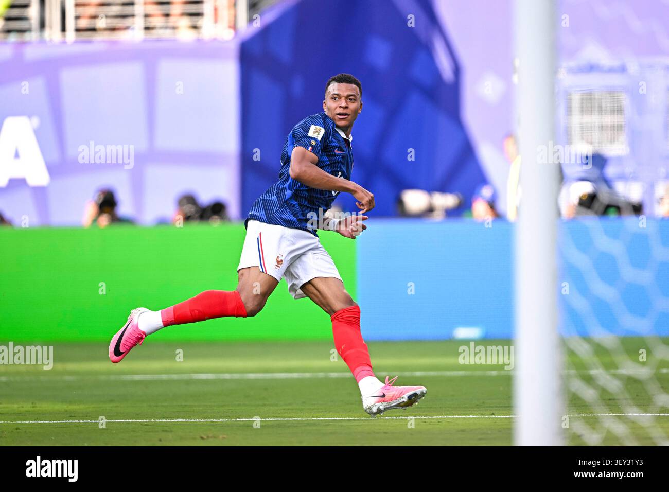 France's Kylian MBAPPE celebrates his second goal during the FIFA World ...