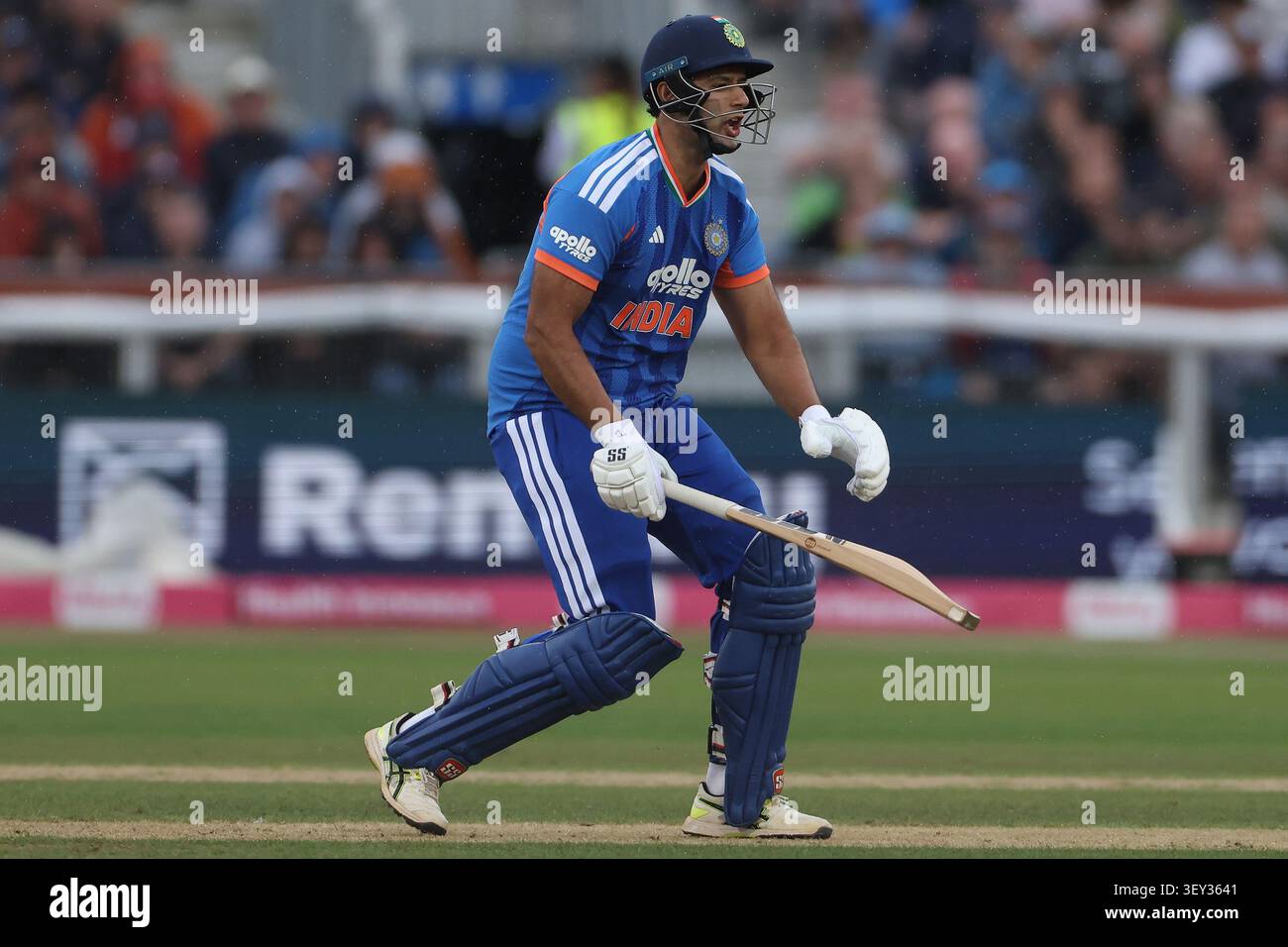 India's Shivam Dube is batting during the 1st Vitality IT20 match ...