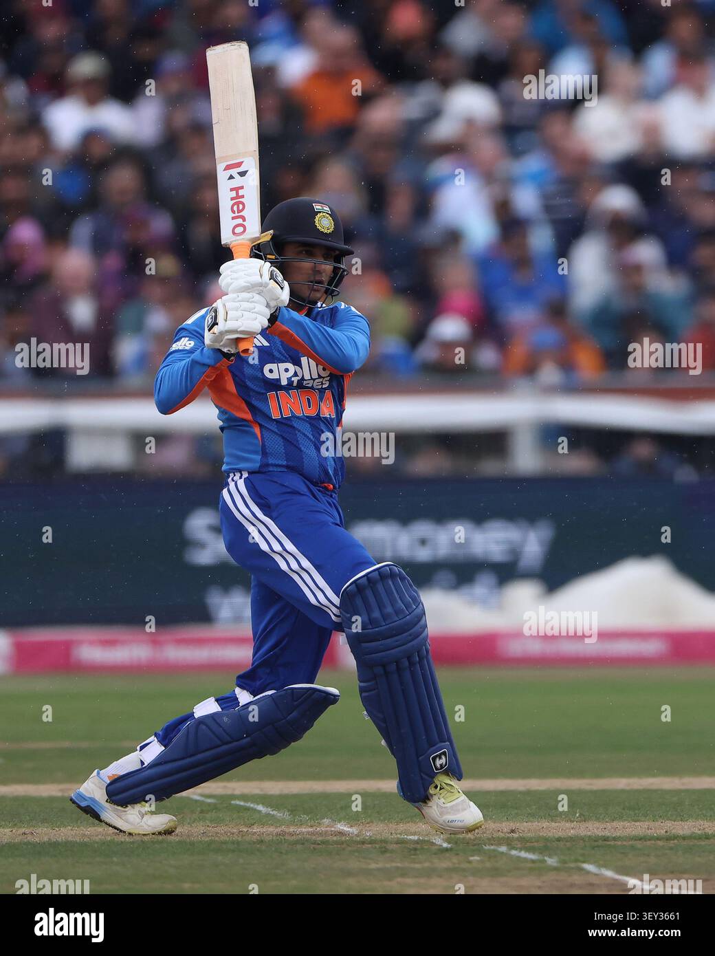 India's Abhishek Sharma is seen batting during the 1st Vitality IT20 ...