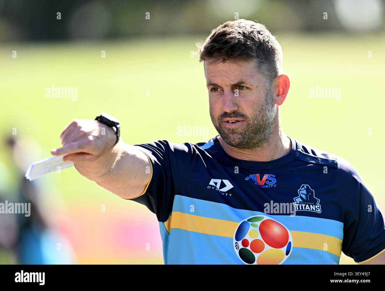 Gold Coast Titans coach Josh Hannay is seen during a Queensland Maroons ...