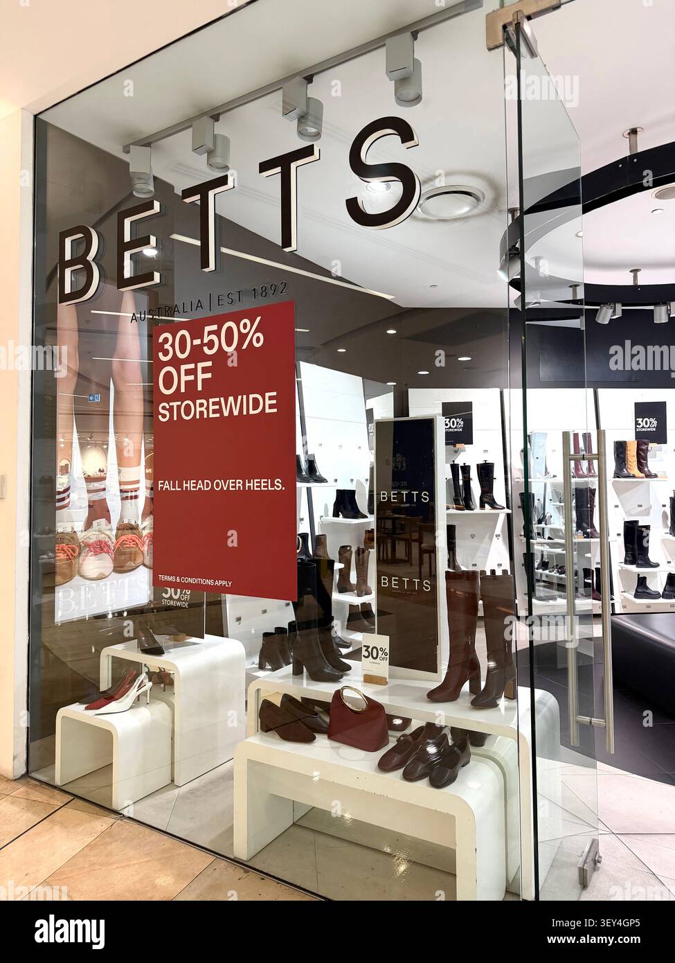 A Betts store in central Sydney, Thursday, July 2, 2026. (AAP Image ...