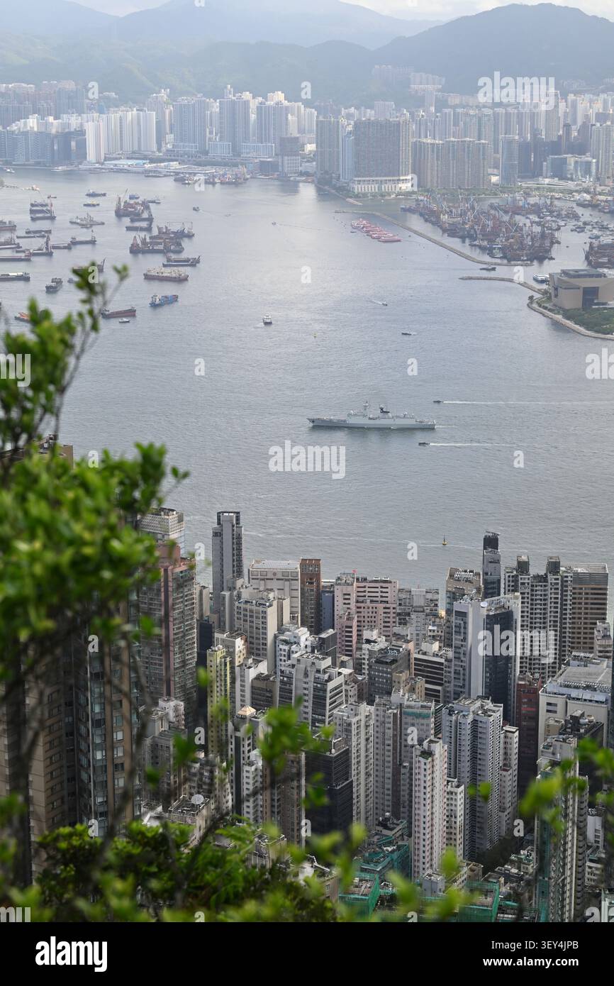 The Chinese PLA Navy Hengyang, hull number 568, Type 054A guided ...