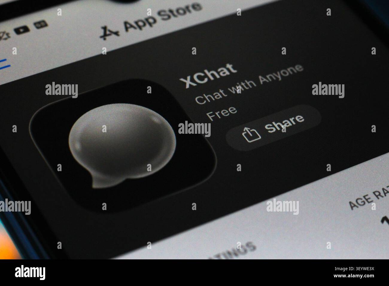 In this photo illustration, the XChat logo is seen displayed on a ...