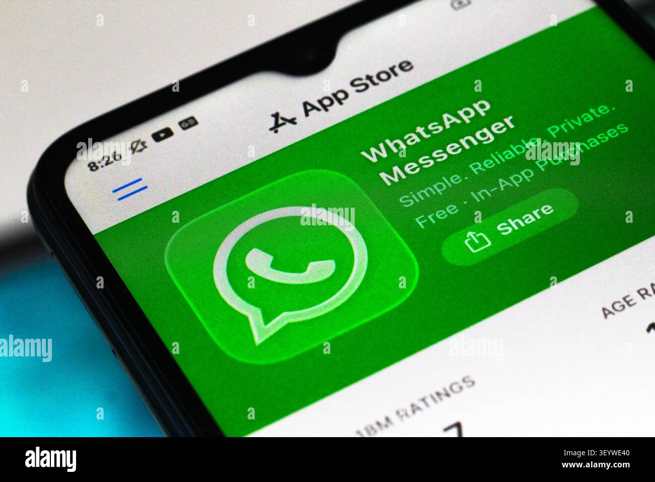 In this photo illustration, the WhatsApp logo is seen displayed on a ...