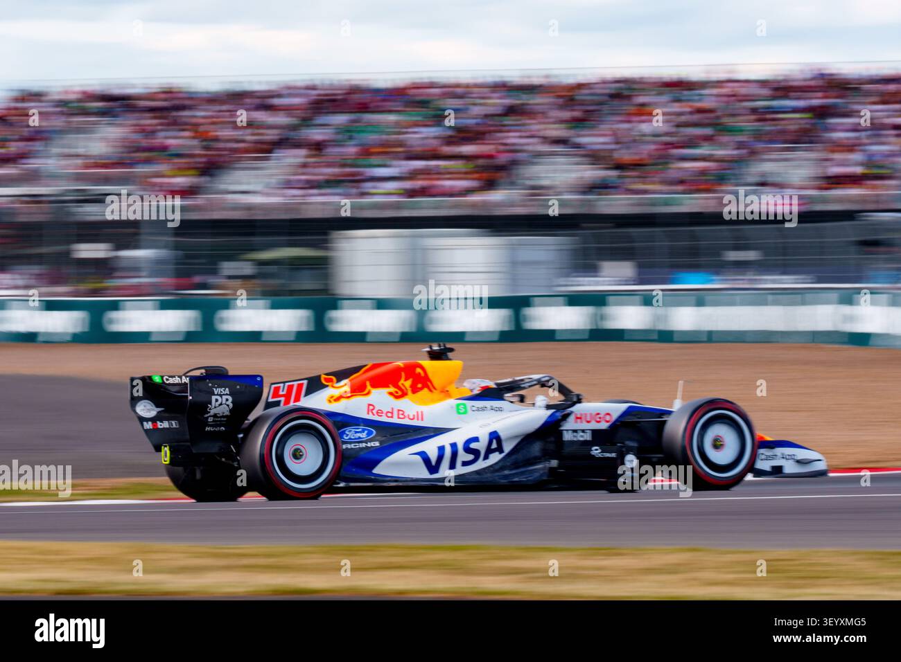 Silverstone, UK, 4th July 2026 Car #41 Arvid Lindblad for Racing Bulls ...
