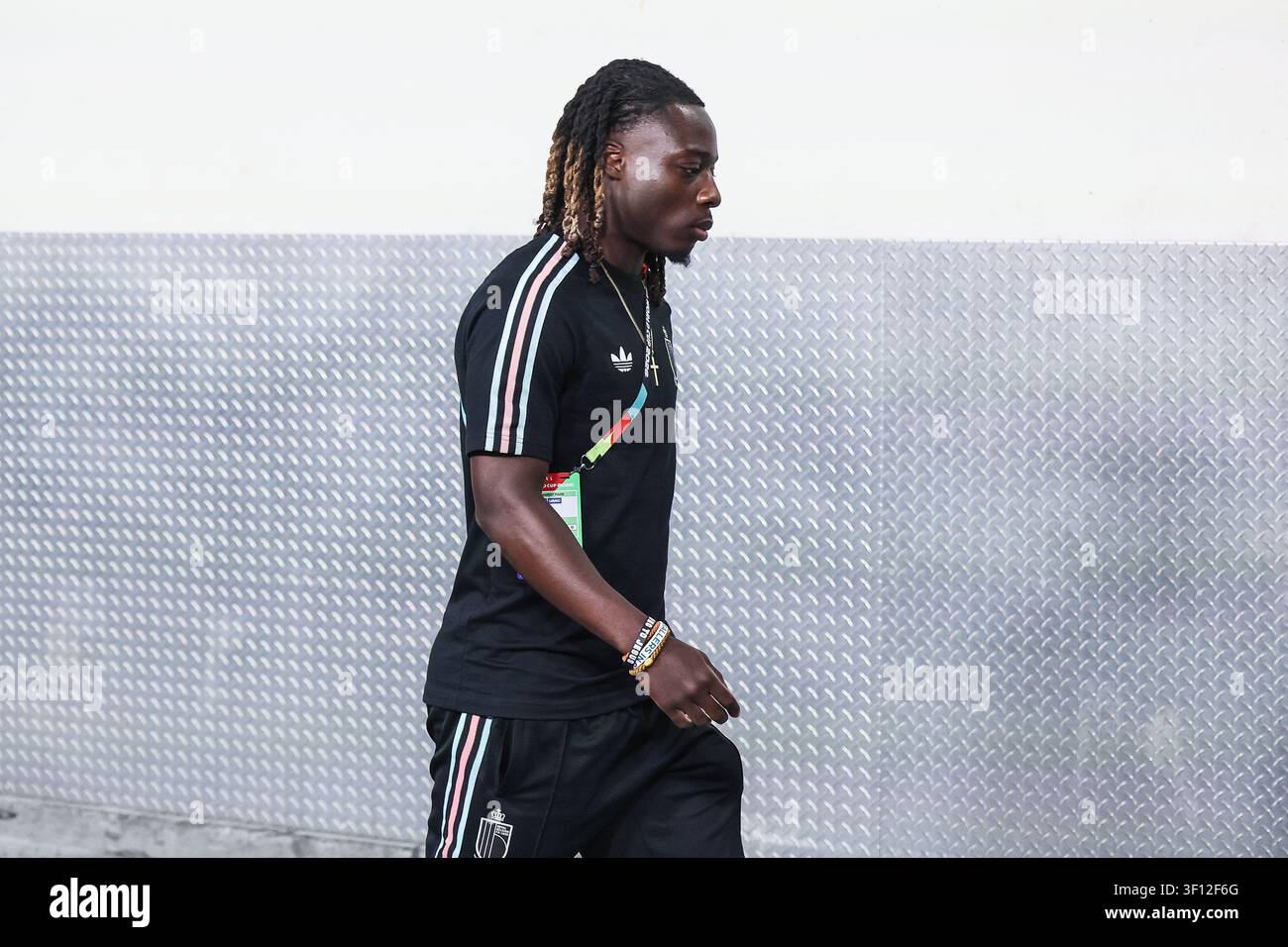Belgium s Jeremy Doku Arrives For A Soccer Game Between Spain And