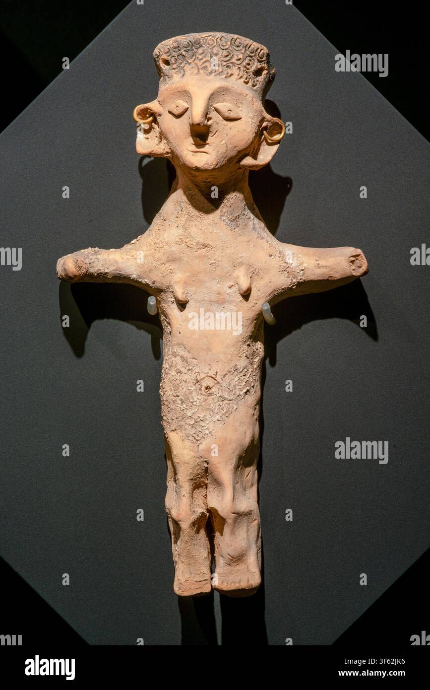 Editorial Use Only Female Figure Moulded By Hand In Clay Punica