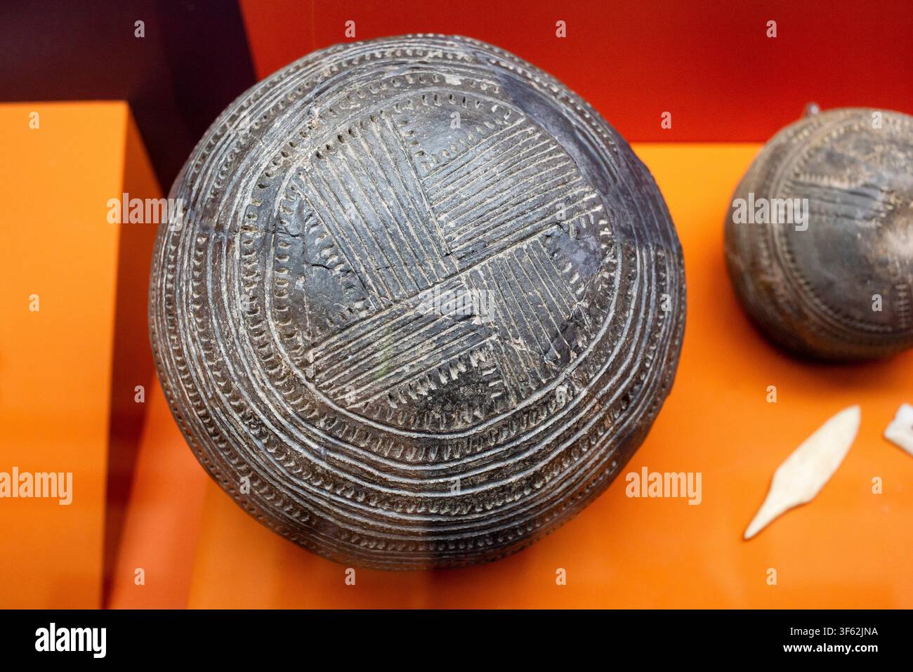 Editorial Use Only Bowl With Bell Shaped Style Decoration Ancient
