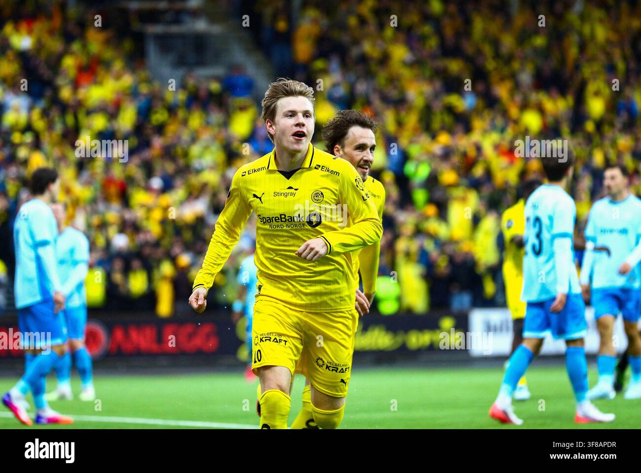 Bodø 20260811. Celebration after scoring during the Champions League ...