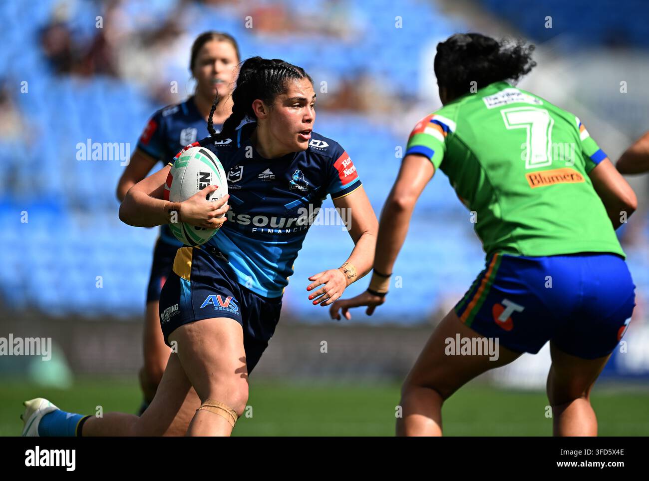 Ivana Lolesio of the Titans during the NRLW Round 9 match between the ...