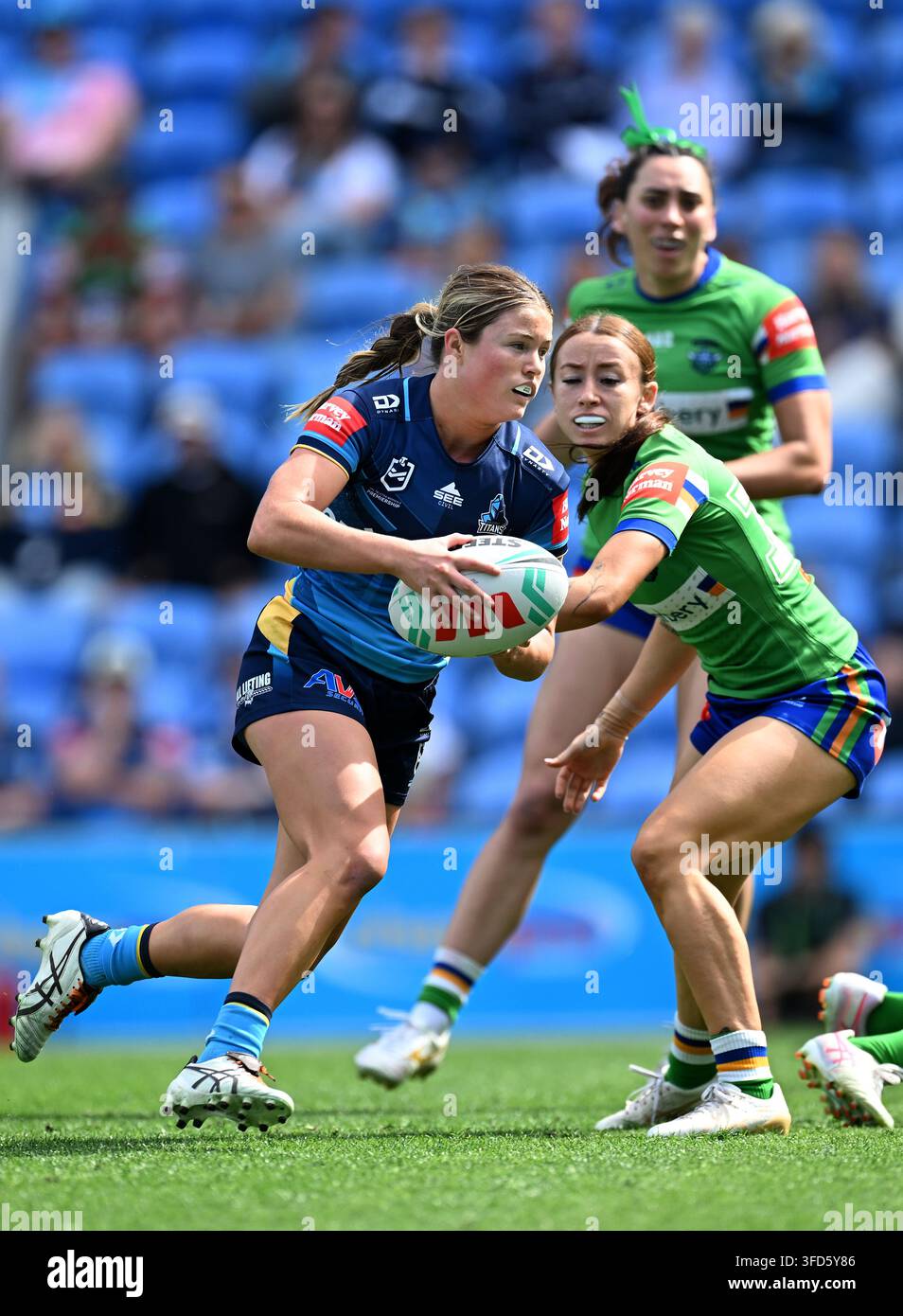 Lily Kolc of the Titans during the NRLW Round 9 match between the Gold ...