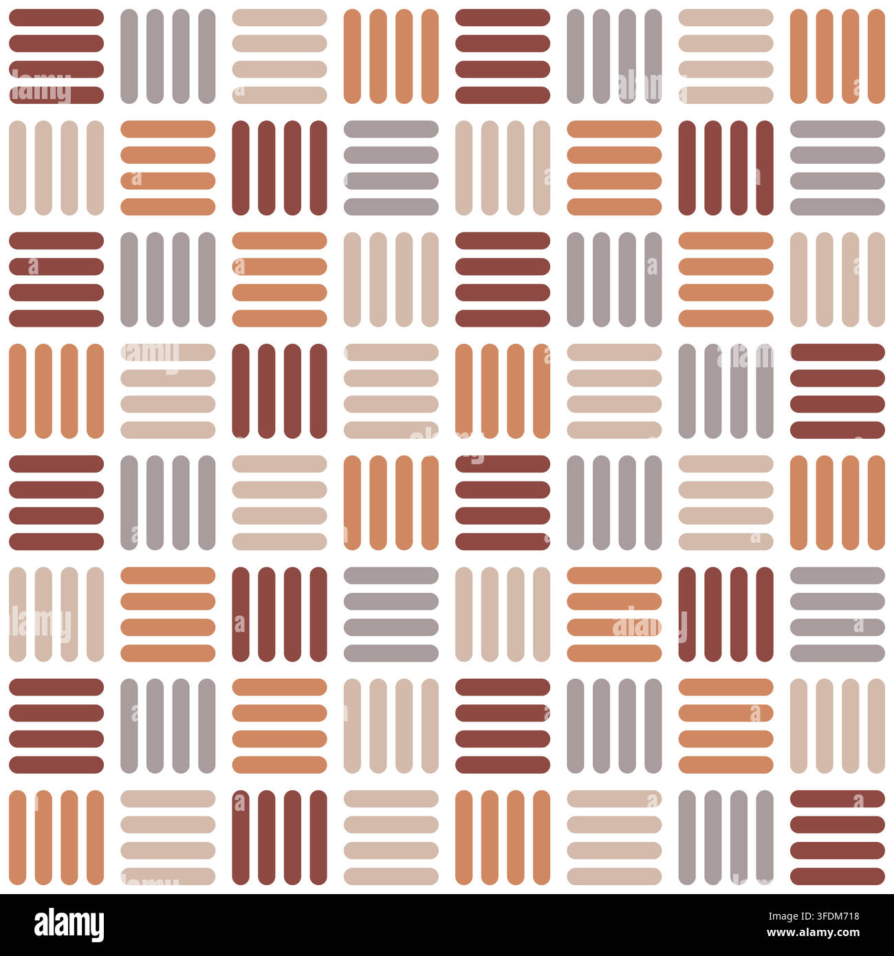 Seamless Abstract Geometric Pattern Vertical Horizontal Rounded Stripes ...