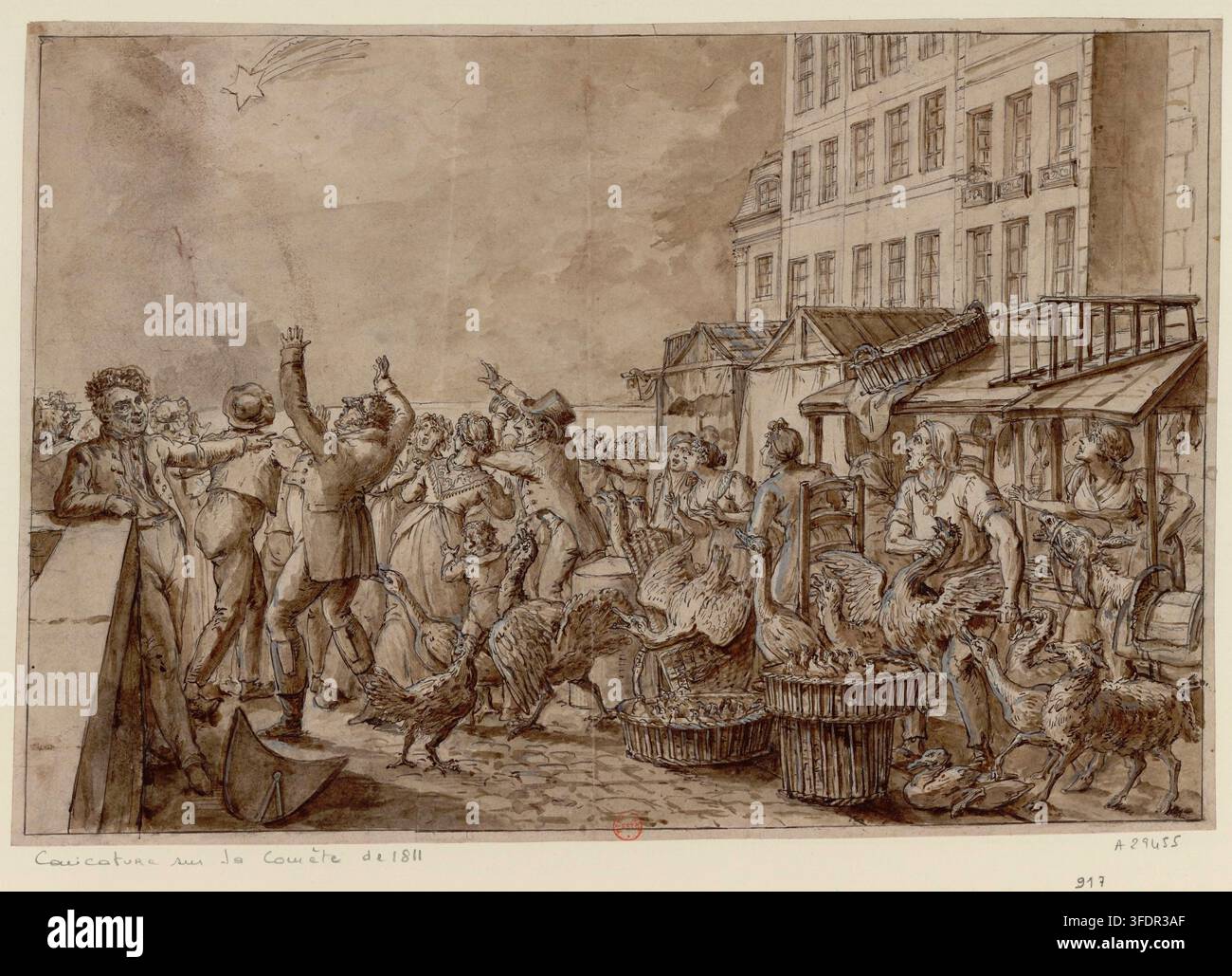 A drawing by Claude-Louis Desrais, a French draftsman, presenting a ...