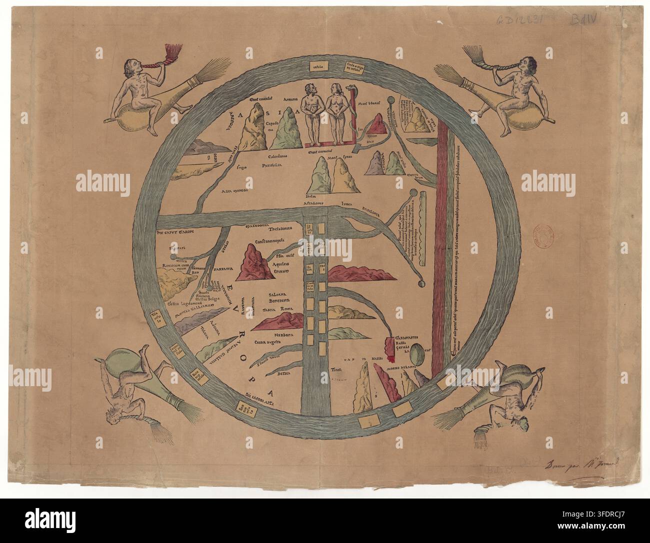 A Supposed 10th Century Mappemonde A Circular World Map From A 12th