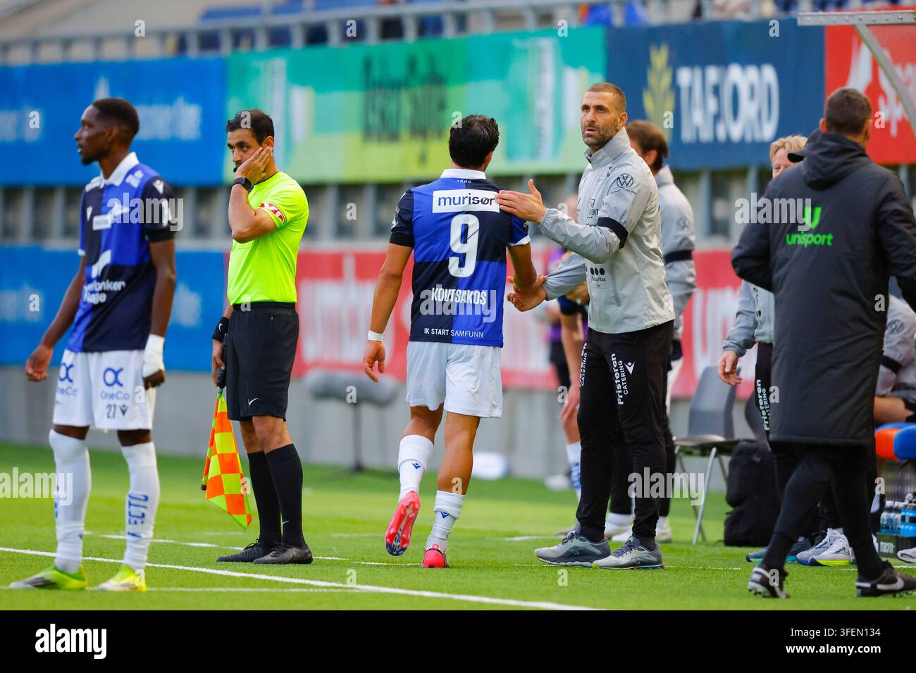 Ålesund 20260904. The elite football match between Aalesund and Start ...