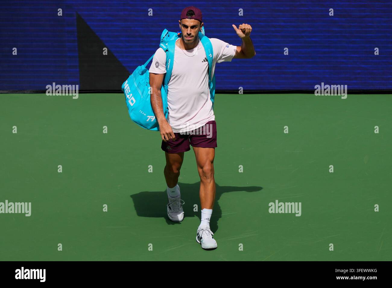 Francisco Cerundolo Of Argentina Arrives For His Match Against Taylor