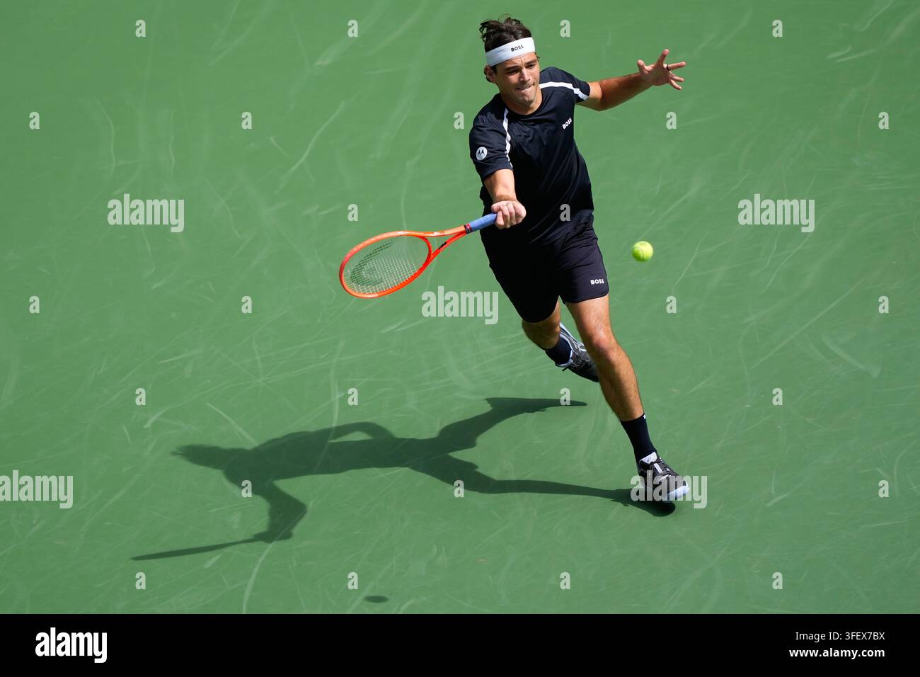 Taylor Fritz Of The United States Returns The Ball To Francisco