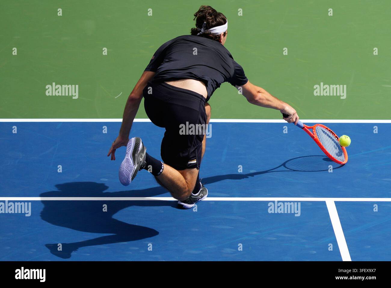 Taylor Fritz Of The United States Returns The Ball To Francisco