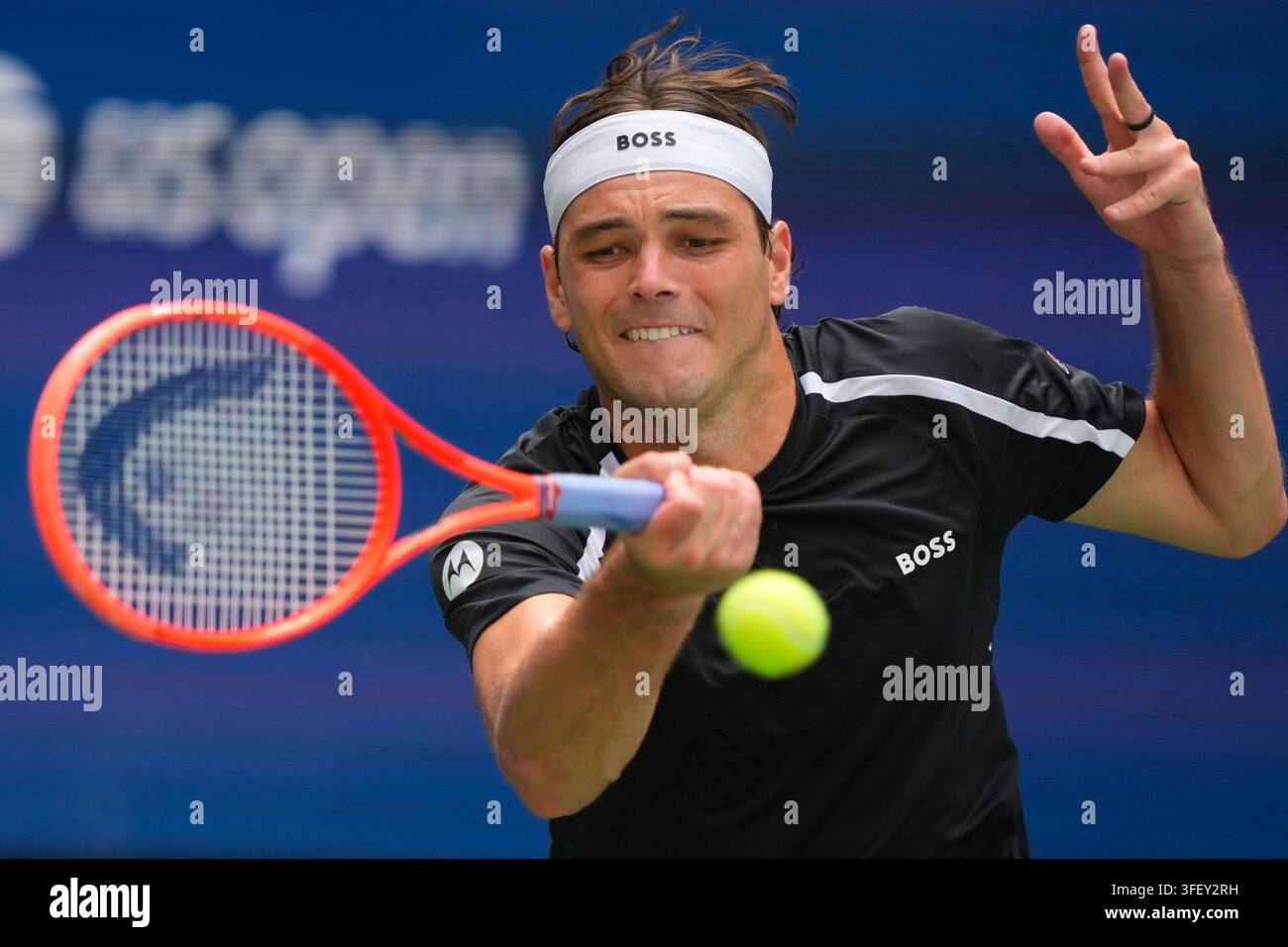 Taylor Fritz Of The United States Returns The Ball To Francisco