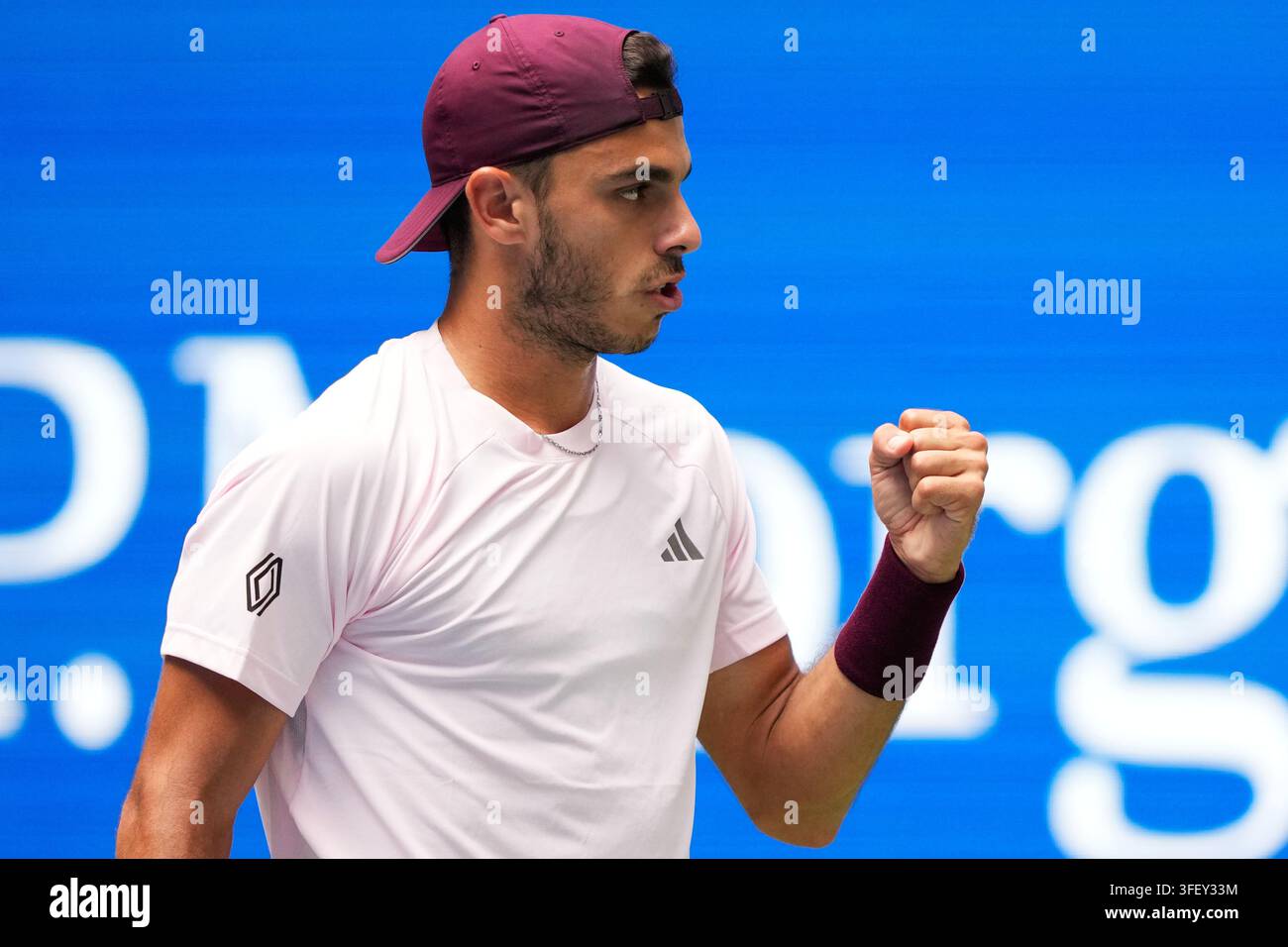 Francisco Cerundolo Of Argentina Reacts During The Third Round Of The