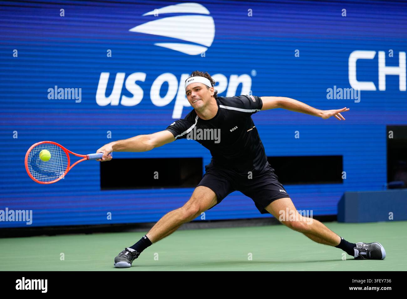 Taylor Fritz Of The United States Returns The Ball To Francisco