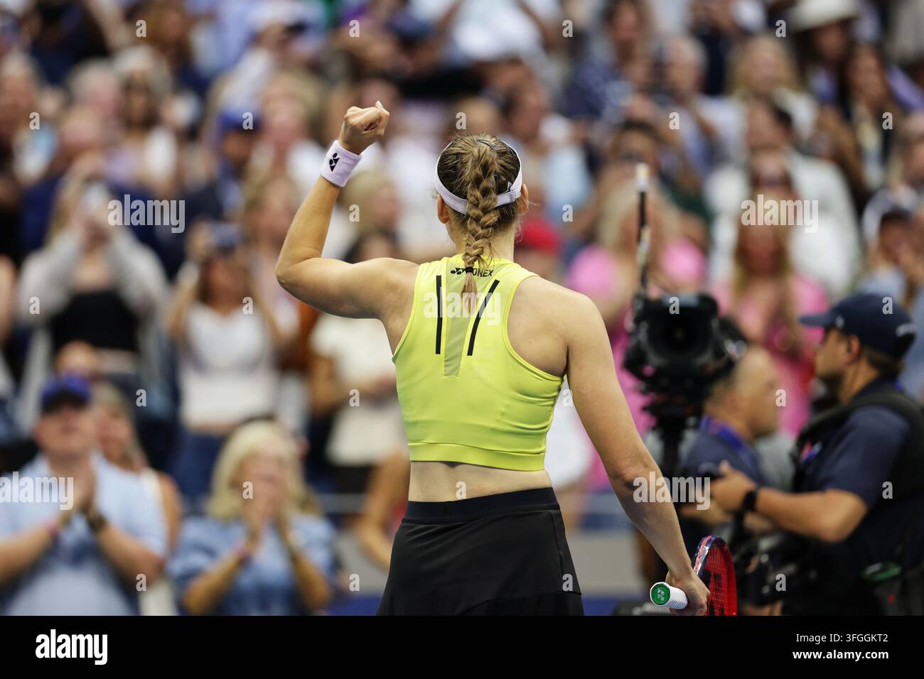 Elena Rybakina Of Kazakhstan Celebrates Winning The Womens Singles