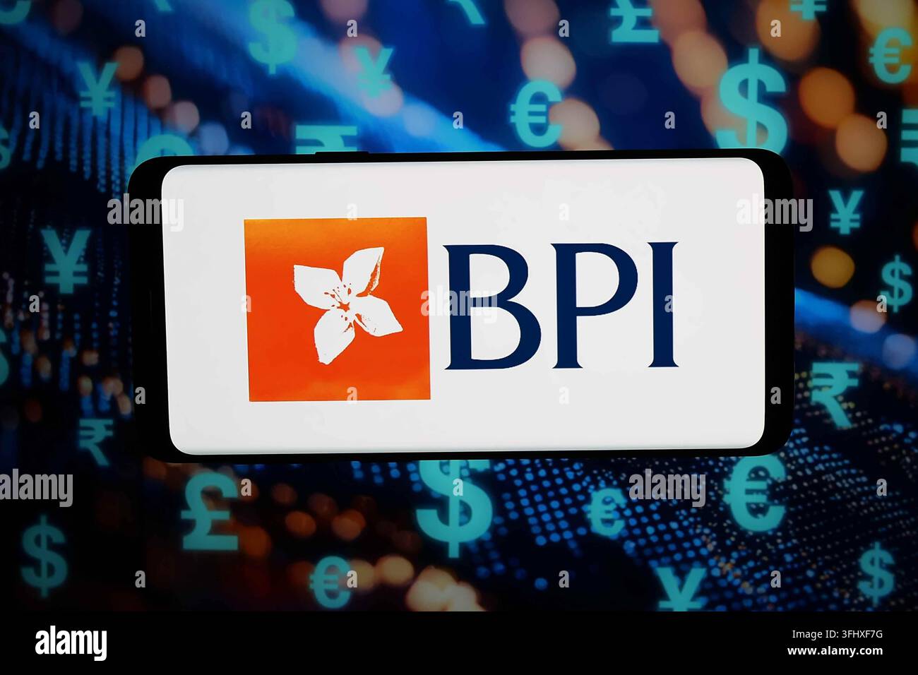 In this photo illustration, the logo of Portuguese financial company ...