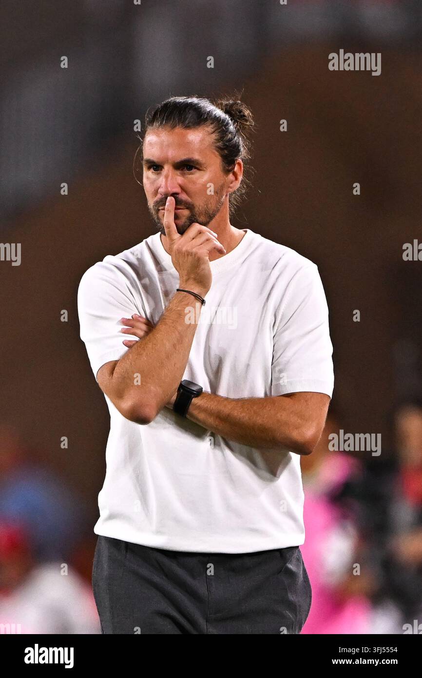 Yannick CAHUZAC interim head coach of Lens during Ligue 1 McDonald's ...