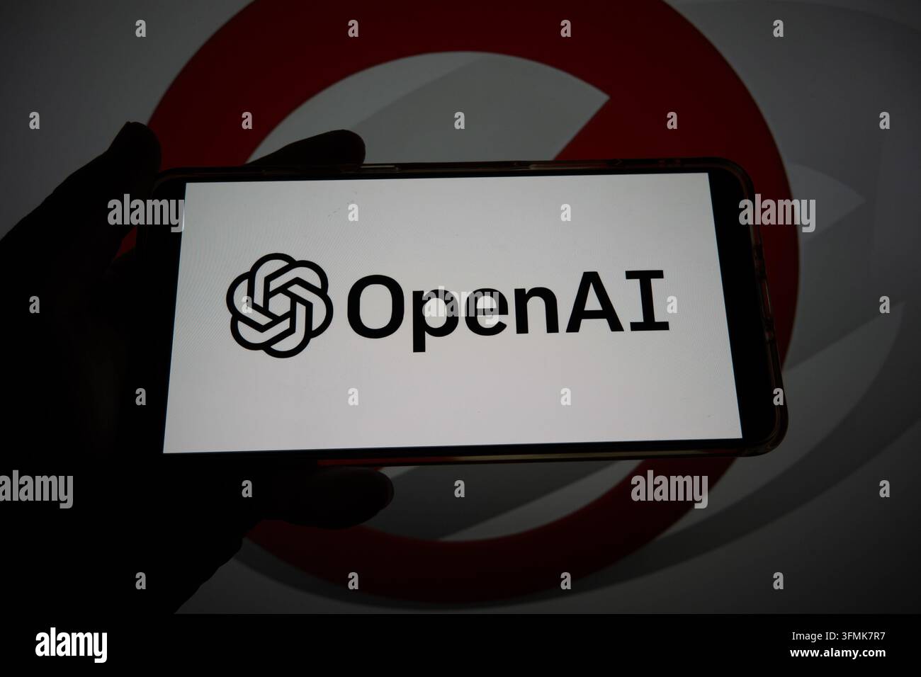 SHANGHAI, CHINA - SEPTEMBER 29, 2026 - The OpneAI logo displayed on a ...