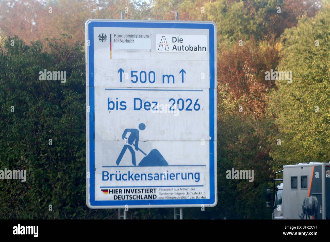 09.10.2026, xsvx, Wirtschaft, emwir, Brückensanierung Baustelle A5 ...