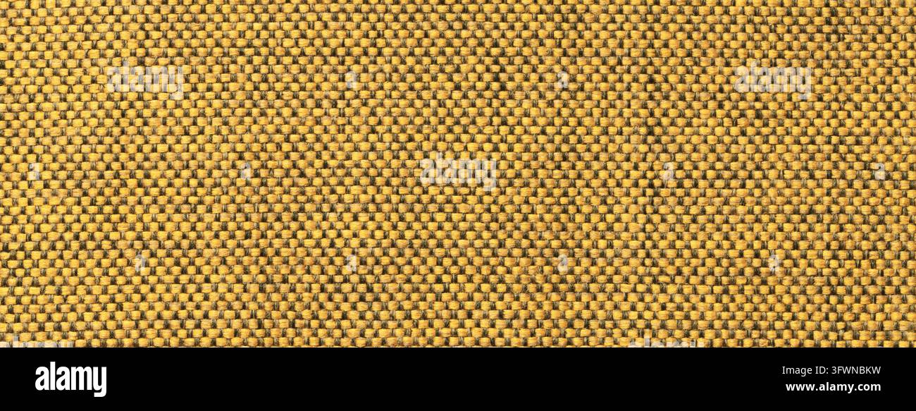 Ochre yellow woven textile macro texture background. Knitted mustard ...