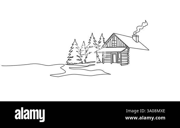 Log cabin drawing Stock Videos & Footage - HD and 4K Video Clips - Alamy
