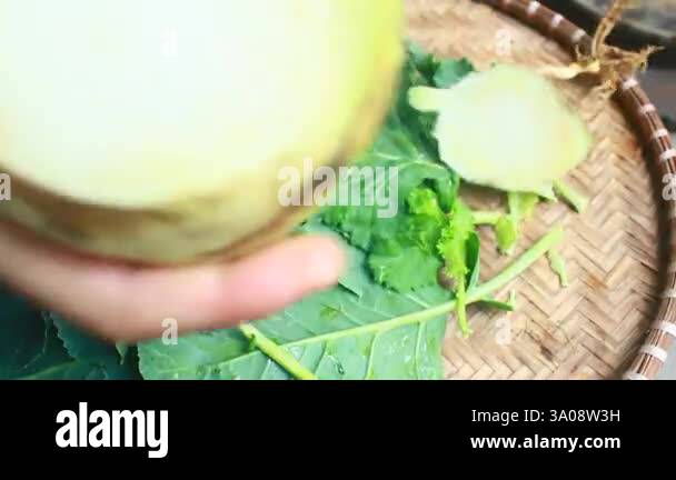 fresh some vegetable processing Stock Video Footage - Alamy