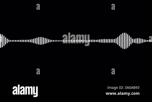 Audio waveform spectrum or sound visualization. Moving seamlessly voice ...