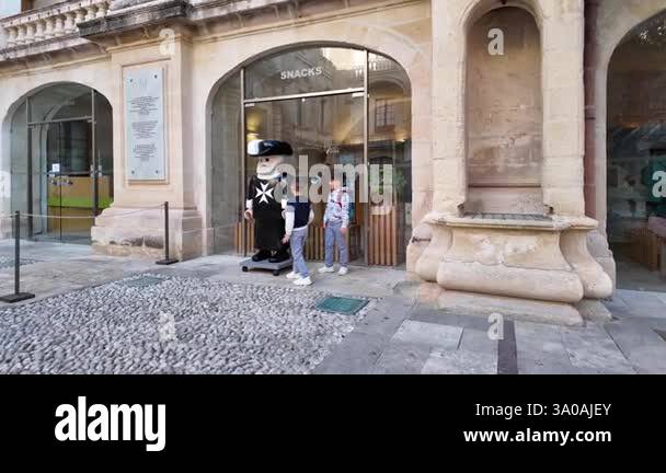 Mdina, Malta 23.11.2024 - Life size Lego man in form of Malta Knight in ...