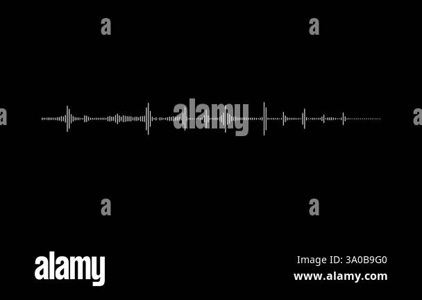 Horizontal line Audio music timeline bar moving line with track on a ...