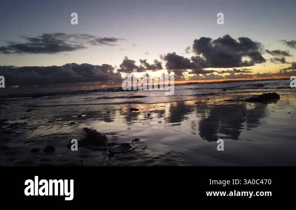 Southern California beach scenes near San Diego - Sunsets, surfers ...