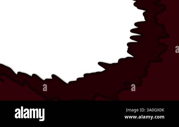 An abstract design featuring a jagged, irregular border in dark brown ...