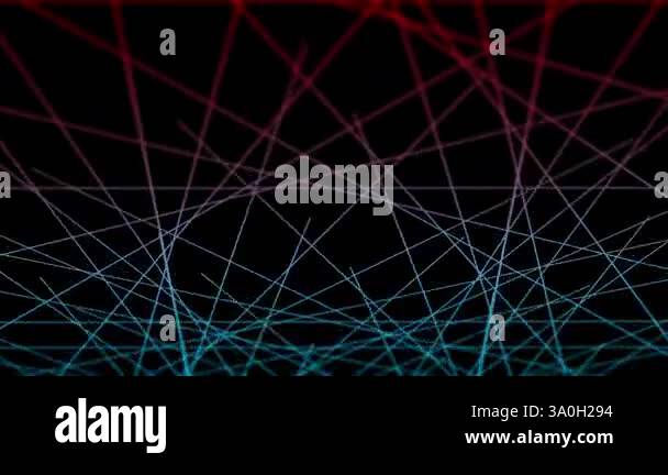 A stunning 4K loop animation showcasing beautiful rotating lines. This ...