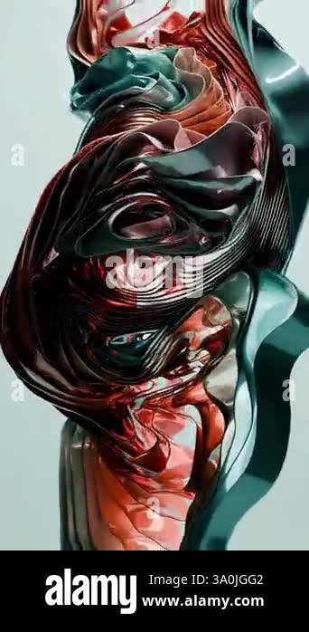 Floating Cloth 3D abstract animation Stock Video Footage - Alamy