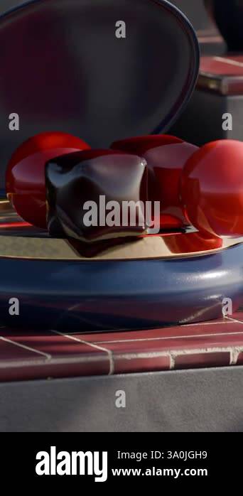 Inflating shapes surprise Loop 3D staisfying animation Stock Video ...