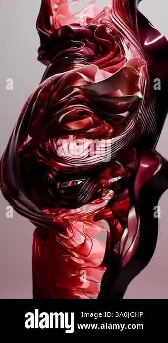 Floating Cloth 3D abstract animation Stock Video Footage - Alamy