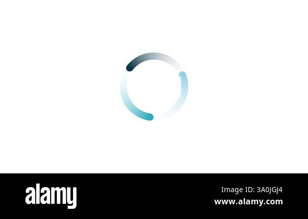 A transparent loading animation featuring a gradient partial ring ...
