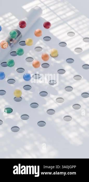 Jumping Marbles loop 3D animation Stock Video Footage - Alamy