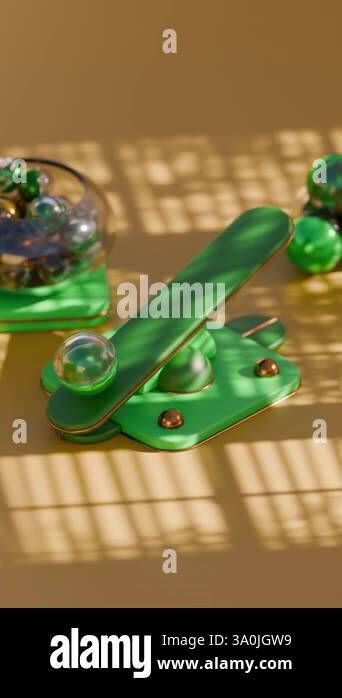 Balancing Marble 3d loop animation Stock Video Footage - Alamy