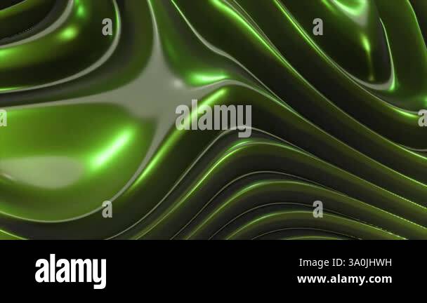 3d glass effect green waves background animation video hd motion ...