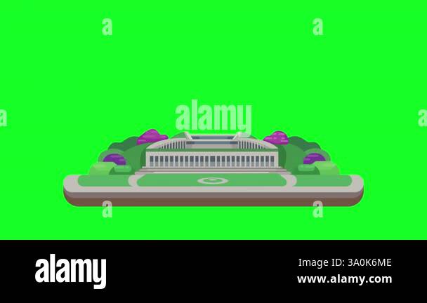 IKN Indonesia Nusantara New Capital City Of Indonesia Building Animated ...