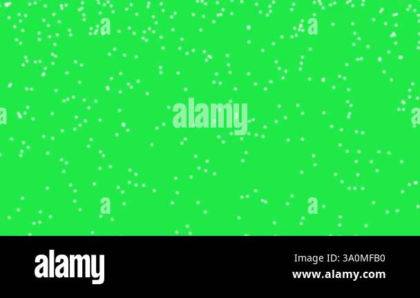 Snow Falling Particle Animation Overlay Green Screen Stock Video ...